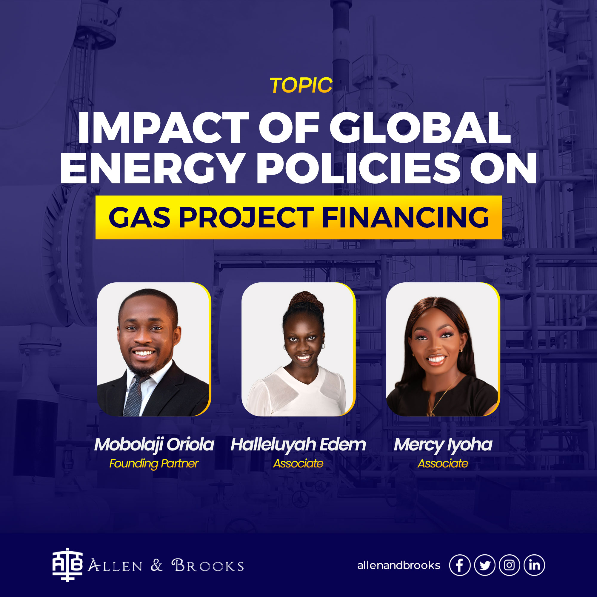 Impact of Global Energy Policies on Gas Project Financing - ALLEN & BROOKS